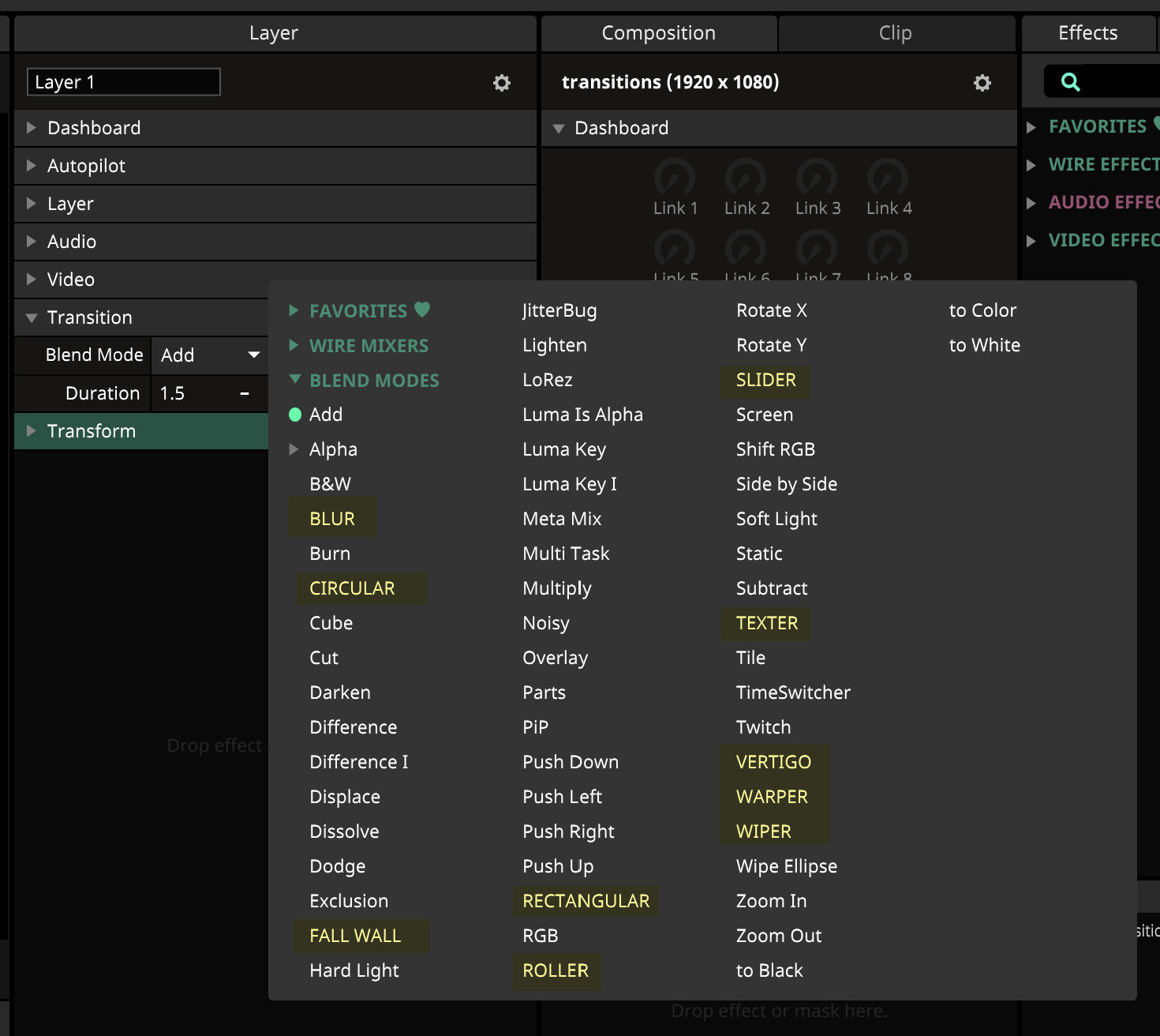 TRANSITIONS - KPT HIPPO